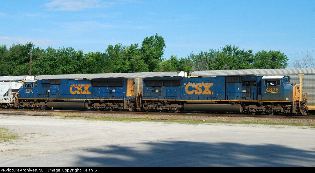 CSX 4828 and 4769